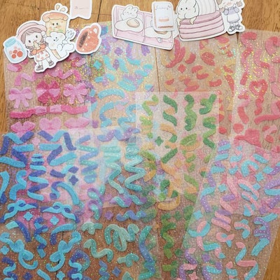 Polco Decorating Stickers Holographic Photo Cards Journals Penpal ...