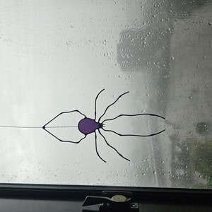 Spider Stained Glass Window Hangings Unique Gifts for Friend Halloween ...