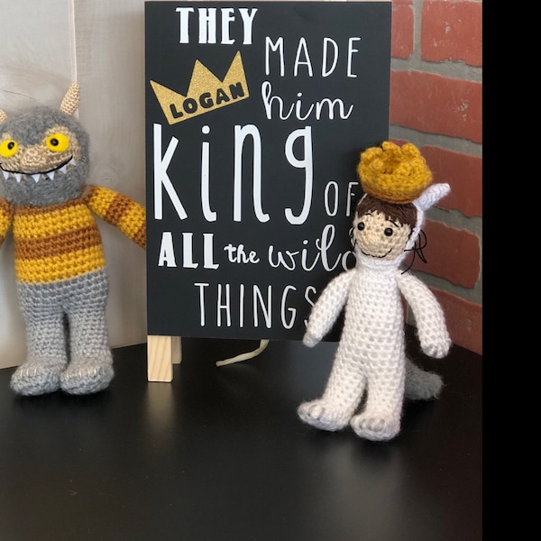 PATTERN Pdfs PATTERNS Wild Things Are Wild Set of Four Crochet Doll ...