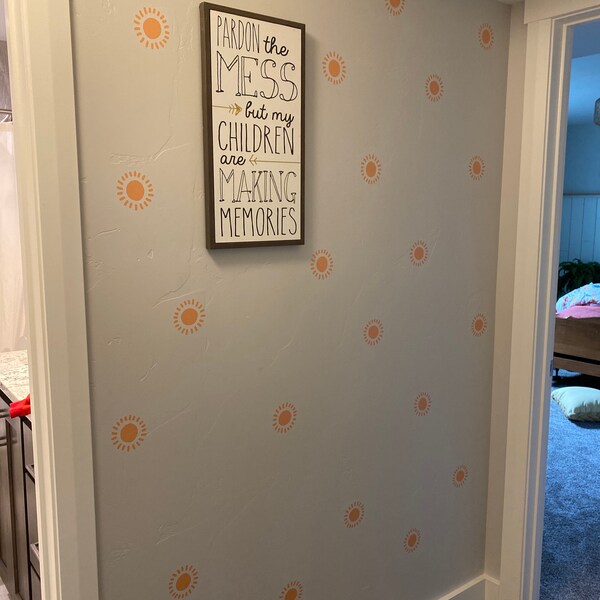 Wall Decal - Boho Sun - Sun Wall Sticker - Etsy