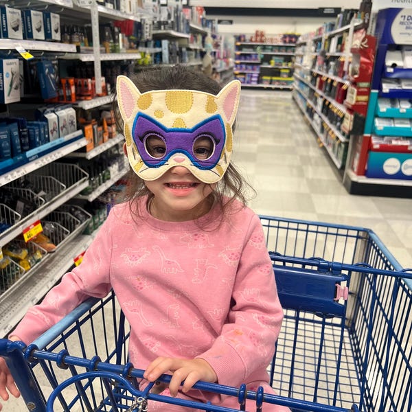 Bitsy Kitty Dress up Mask, Child Size, Dress Up, Quiet Play, Costume ...