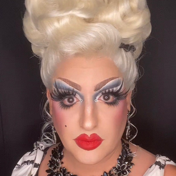 MADE TO ORDER Huge Double Stack Drag Updo Wig, Vintage Wig, Drag Queen ...