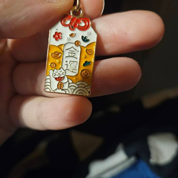 Kawaii Neko Keychain - Cute Pastel Cat Keyring - Animal Lover Gift ...