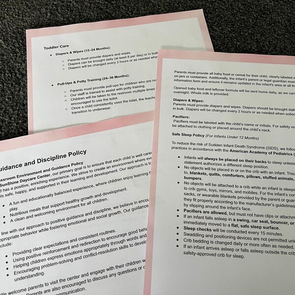 School Photo Form Template | Picture Day Order & Consent Form for ...