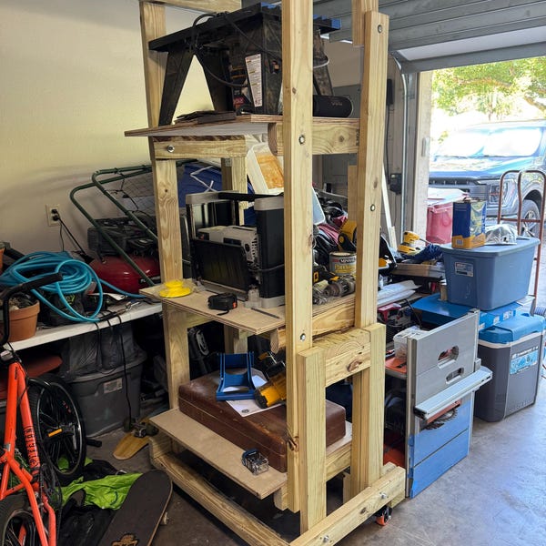 Transforming Shelf /workbench Plans, Convertible Table/shelf Build ...