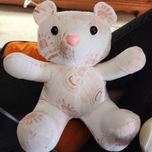 One Sleeper Memory Bear, Keepsake Bear, Memorial/ Personalized Baby ...