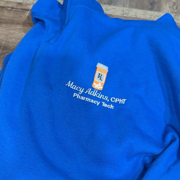 Pharmacist Gift for Women | Prescription Pill Bottle Sweatshirt ...