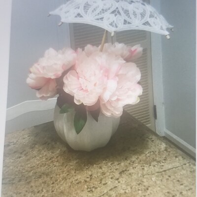 12 Mini Decorative White Lace Parasol - Etsy