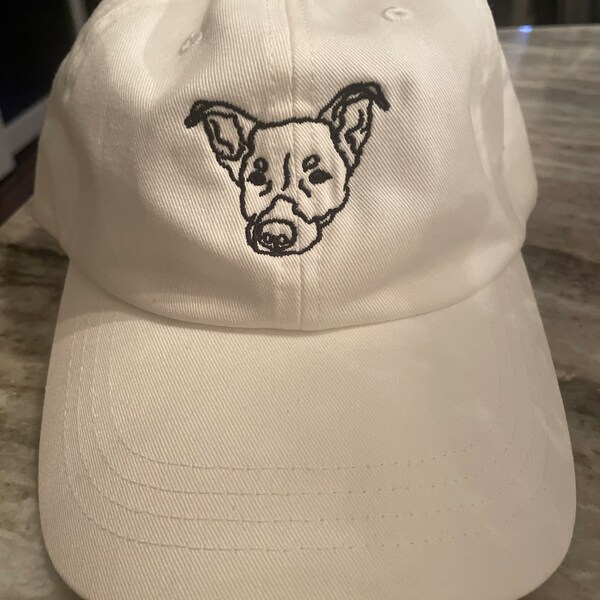 Custom EMBROIDERED Pet Hat Using Pet Photo Personalized Dog Hat Custom ...
