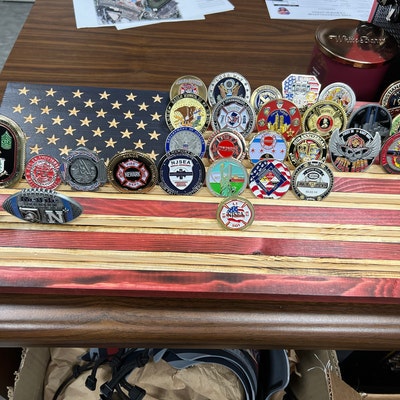 Desk Challenge Coin Holder - Etsy