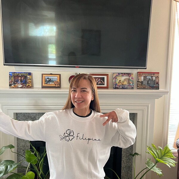 Filipino Fire Shirt, Crop Top, Long Sleeve, Crewneck Sweater, Canvas ...