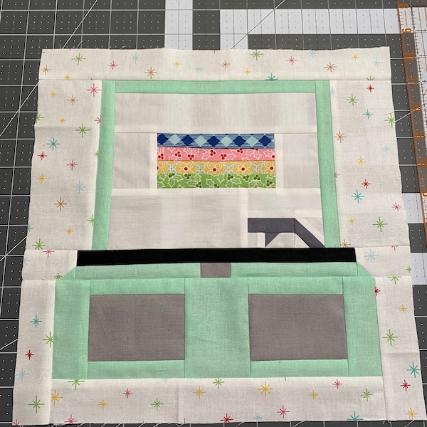 Retro Vintage Record Player Quilt Block PDF Pattern - Includes ...