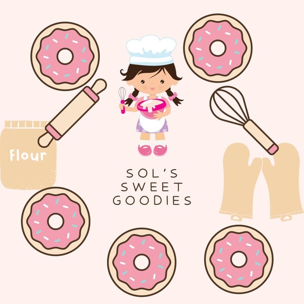 ON SALE INSTANT Download. Baking Girl Clip Art. Cb_4_1. Baking Girl ...