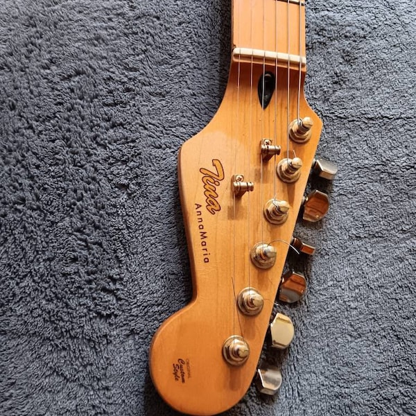 CUSTOM Vintage 50s Style Guitar and Bass Waterslide Headstock Decals ...