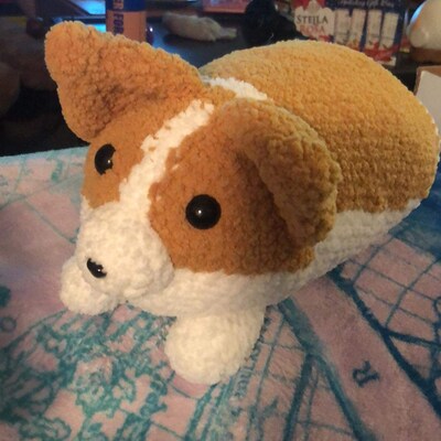 Corgi Sploot Plushie Pattern - Etsy
