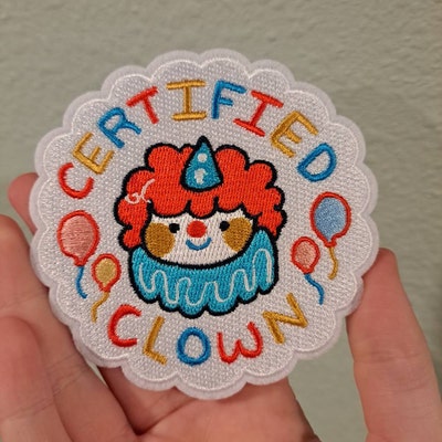 Certified Clown Patch - Etsy Canada