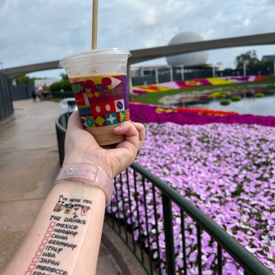 Drinking Around the World Tattoo-food & Wine Festival-epcot - Etsy