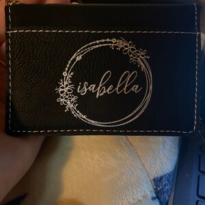 Personalized Keychain Wallet, Custom ID Holder, Leather Wallet, Gift ...