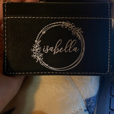 Personalized Keychain Wallet, Custom ID Holder, Leather Wallet, Gift ...