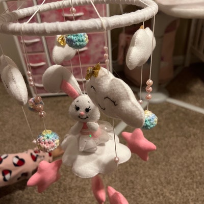 Princess Mobile Crown Mobile Princess Baby Crib Mobile Girl Nursery ...