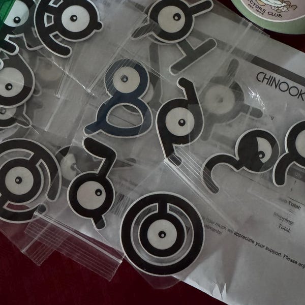 Pokémon Unown Fridge Magnets - Complete Set (28) Plus Bonus Shiny - Etsy