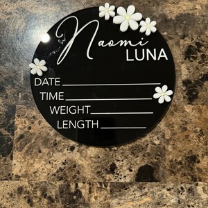 Acrylic Baby Milestone Marker, Baby Milestone Discs, Interchangeable ...