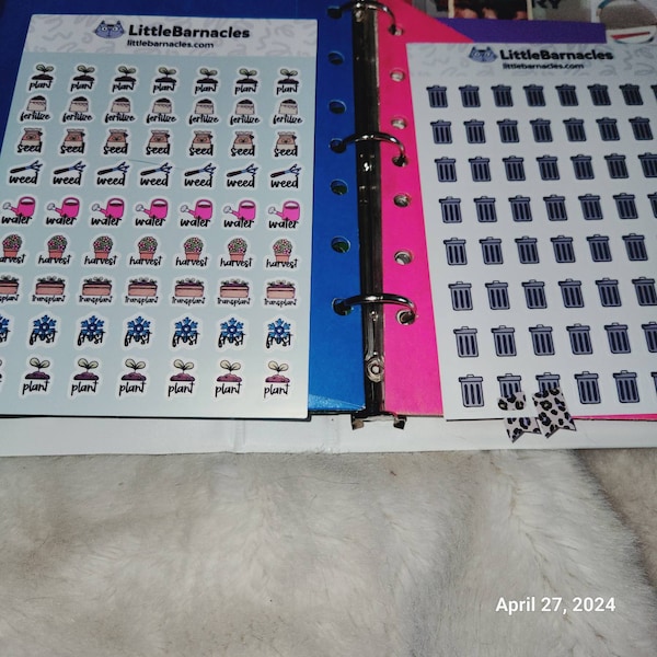 Gardening Planner Stickers • Garden Planting Reminder • Calendar Mini ...
