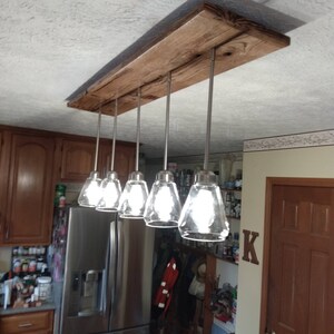 The MITCH Recessed LED Live Edge Wood Chandelier - Etsy