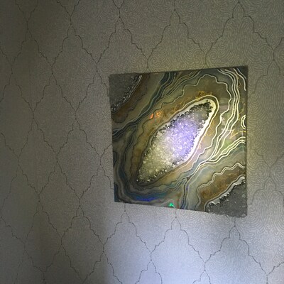 Geode Resin Wall Art, Geode Wall Art, Geode Resin Art, Resin Art, Wall ...