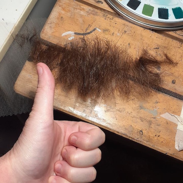 The Darcy | Realistic Black Synthetic Hair Side Burns Mutton Chops ...