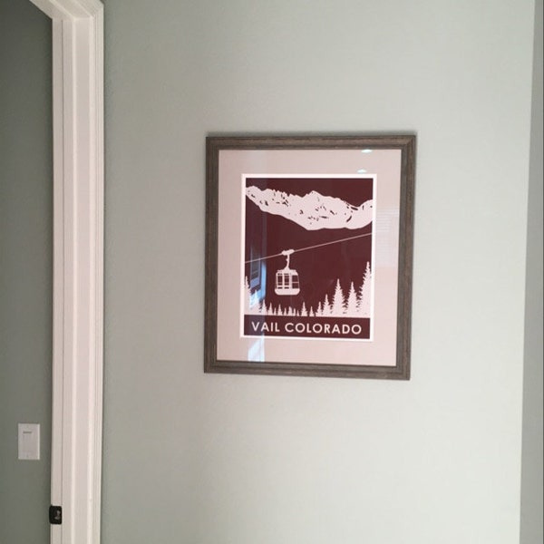 Vail Colorado Art Print, Vail CO, Vail Art Print, Skiing Art, Gifts for ...