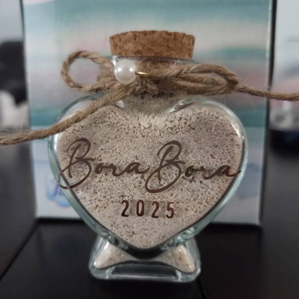Vacation Beach Keepsake Sand Bottle Memory Jar Personalized Sand Gift ...
