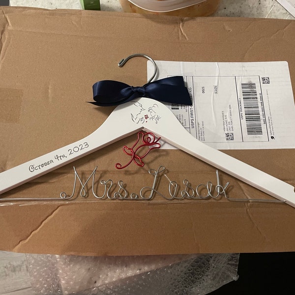 Disney Wedding Hanger,beauty and the Beast Hanger, Personalized Wedding ...