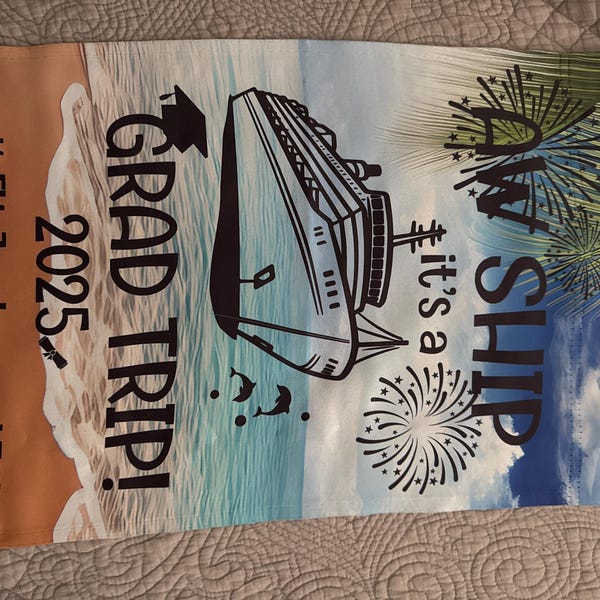 Aw Ship It's a Grad Trip Cruise Sign, Stateroom Cruise Ship Door ...