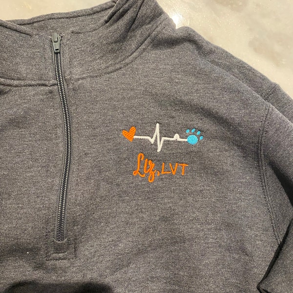 Vet Tech Pullover Sweatshirt Jacket, Gift for Vet, Vet Assistant, Vet ...