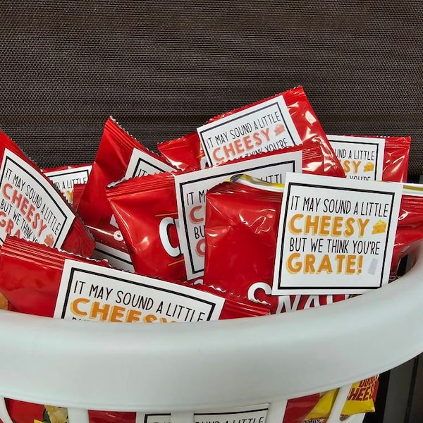 Cheese Snack Thank You Tag PRINTABLE | Teacher Appreciation Cheez-it ...