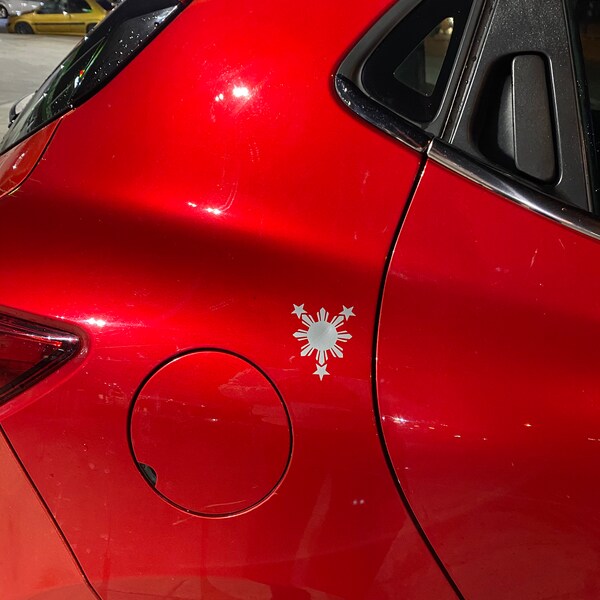 Philippines Flag Decal, Sun Sticker, Filipino Pinoy Pride, Car Window ...