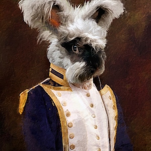 Custom Rabbit Portrait Custom Pet Portrait Bunny Portrait - Etsy