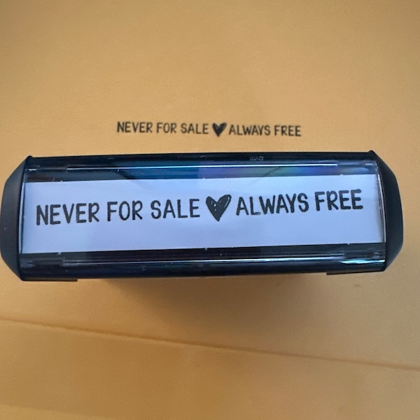 Lending Library Stamp , Always Free Never for Sale, Property of Side ...