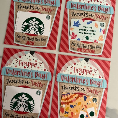 PRINTABLE Frappé Valentine's Day Thanks a Latte for All That You Do ...