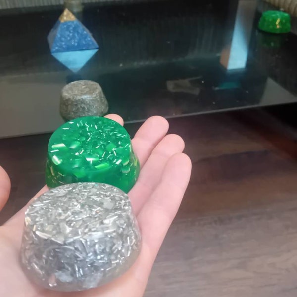 XL Pyramid-lapis-torus Symbol-orgone Energy Generator-24k Gold-copper ...