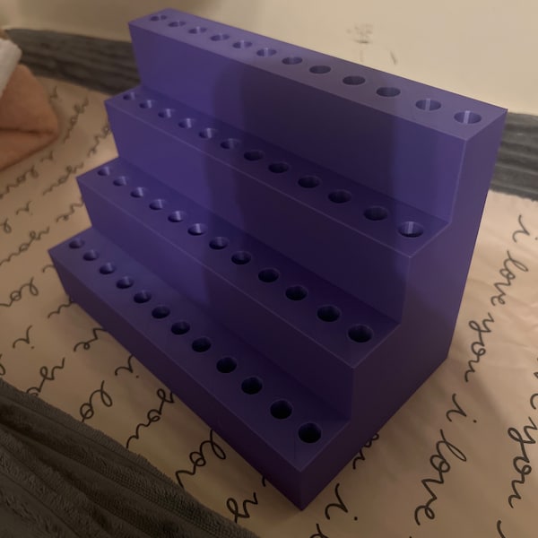 Pen Display 3D Printed Stair Step Beaded Pen Display - Etsy