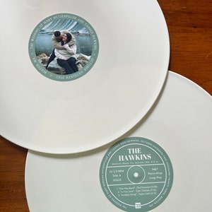 Custom Label for 12 Inch Vinyl Record, Bold Text Personalized Matte ...