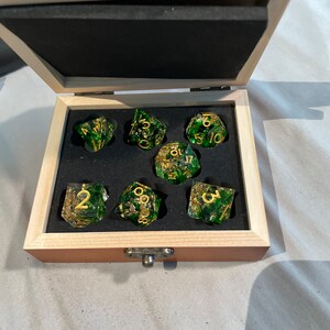 Algae Dice Handmade Sharp Edge Resin Dice Dnd Dice Set RPG - Etsy