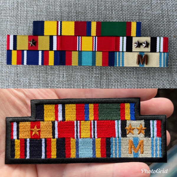 Medal Ribbons Patch | Turn Your Military Medal Ribbons Into an ...