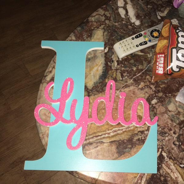 Personalized Nursery Name Sign, Nursery Wall Decor, Nursery Letters, Wall Art, Bedroom Wall ...