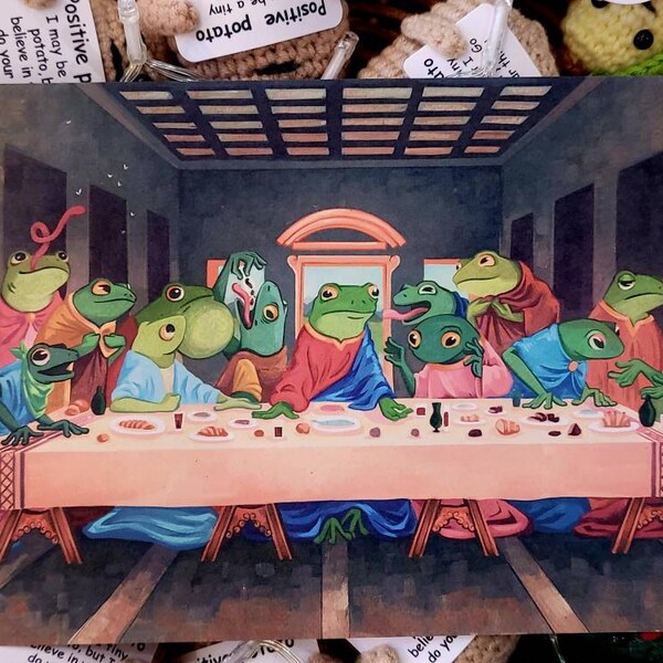 Renaissance Frogs || Art Prints - Etsy