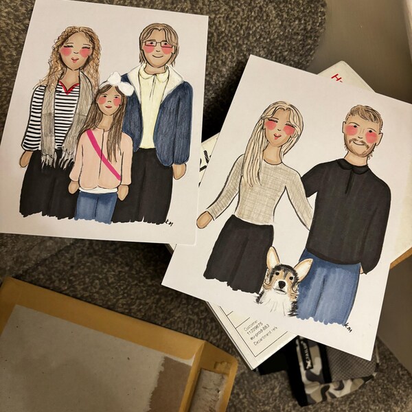 Personalised Illustration, Live Drawing, Guest Drawing, Couple Portrait ...