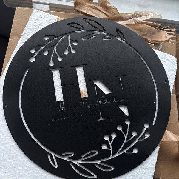 Custom Metal Business Logo Sign, Personalized Shop Logo Sign, 3D Laser ...