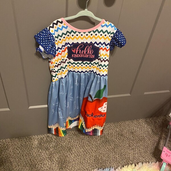 Kindergarten Dress, Kindergarten Outfit, First Day of Kindergarten ...